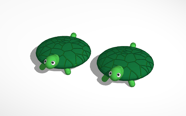 3D design Turtles - Tinkercad