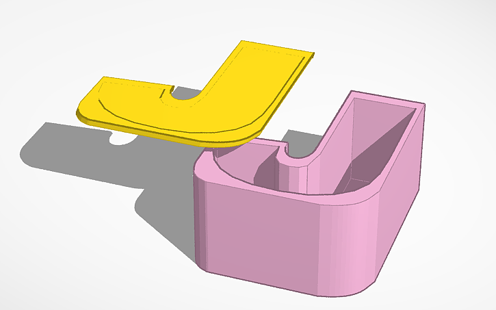 3D design CAJA LETRA "J" - Tinkercad