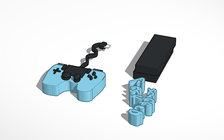 3D design dualshock 4 controller - Tinkercad