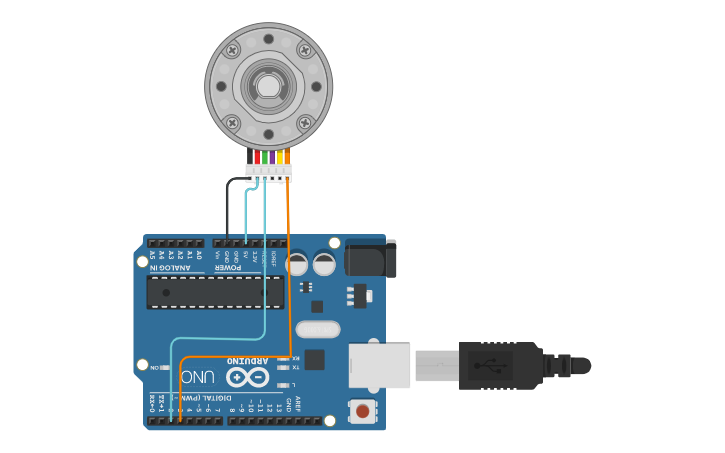 Circuit Design Rotary Encoder Tinkercad