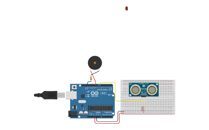 Circuit design IR Distance Sensor - Tinkercad