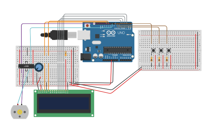 Circuit design Elevator - Tinkercad