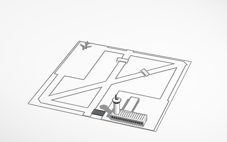 3D design 737 MAX 9 drivable simlab - Tinkercad