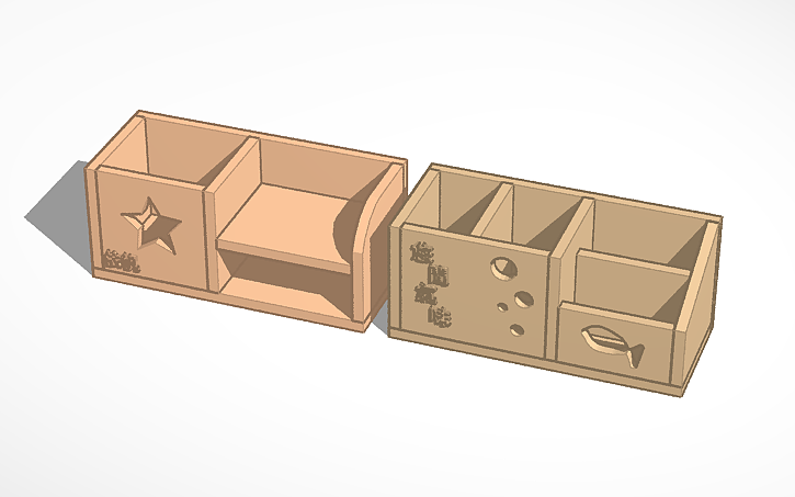 3D design small storage box - Tinkercad