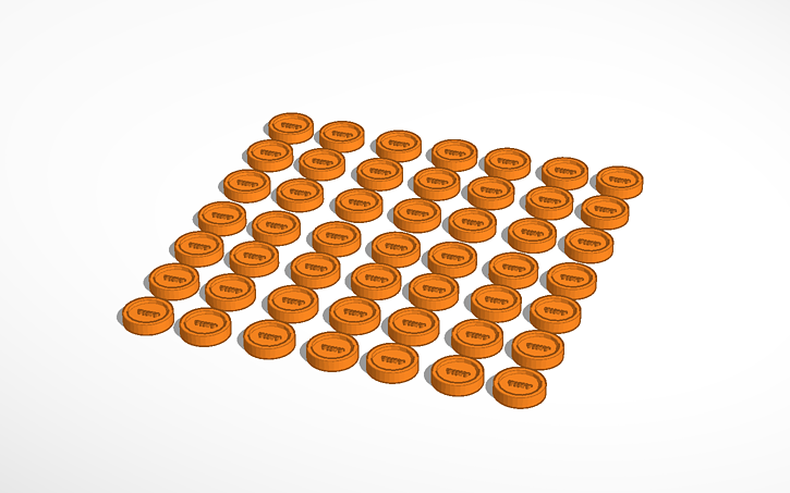 3D design 12mm Bases for Dungeons and Dragons Miniatures - Tinkercad