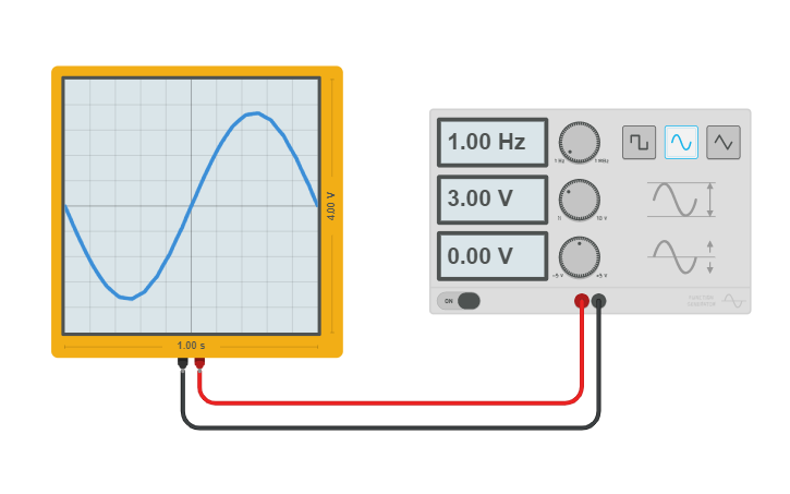Circuit design oscilloscope - Tinkercad