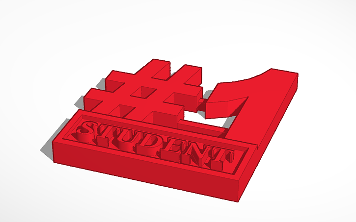 3D design no.1 STUDENT - Tinkercad