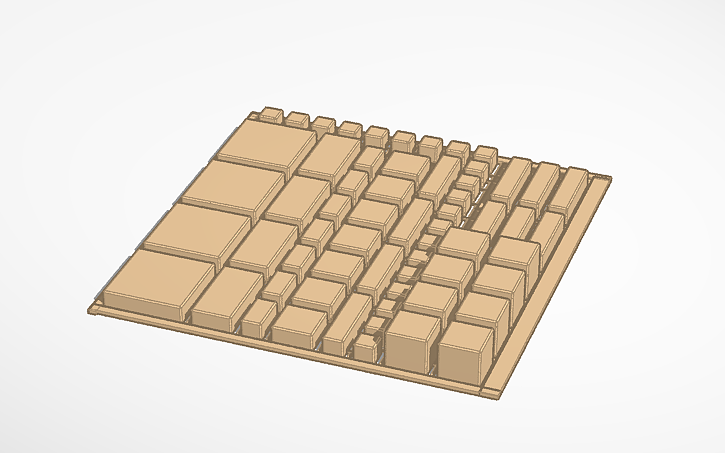 3D design Yeeps wood blocks - Tinkercad