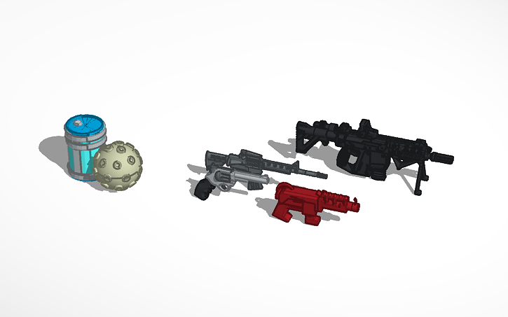 3D design Fortnite wapens - Tinkercad