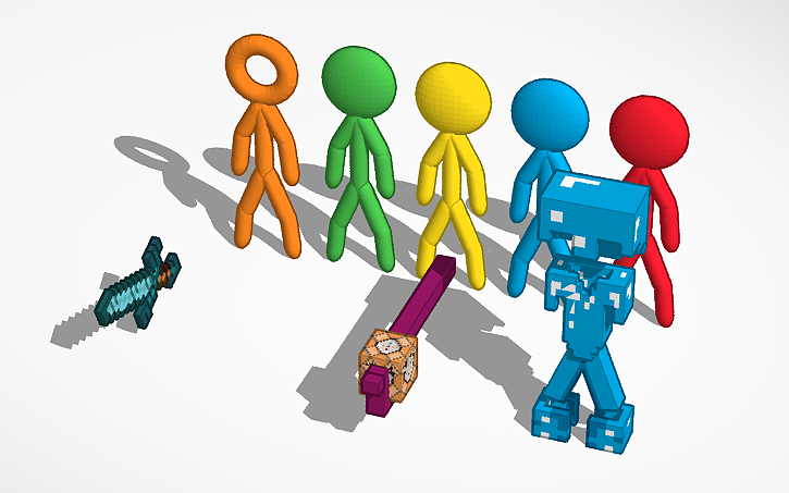 3D design Pack de alan becker - Tinkercad