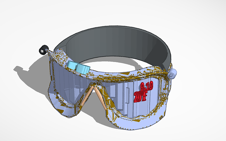 3D design AI Summit Anti-Fog Ski Goggles - Tinkercad