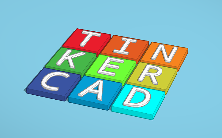 3D design The tinckercad logo - Tinkercad