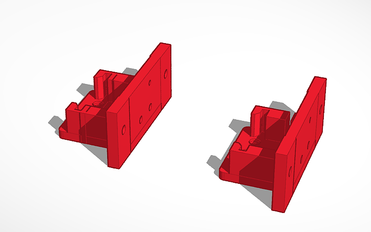 3D design Servo Mount Friction Fit - Tinkercad