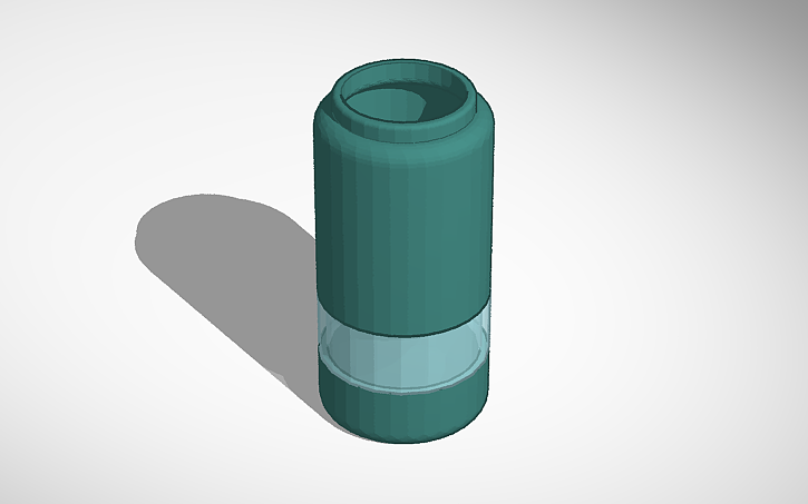 3D design Classic metal bottle - Tinkercad