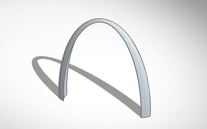 3D design The Gateway Arch - Tinkercad