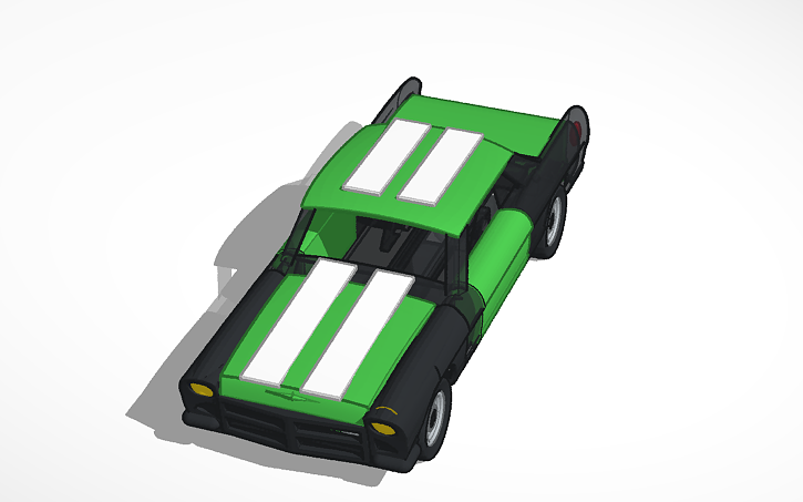 3D design hot rod - Tinkercad