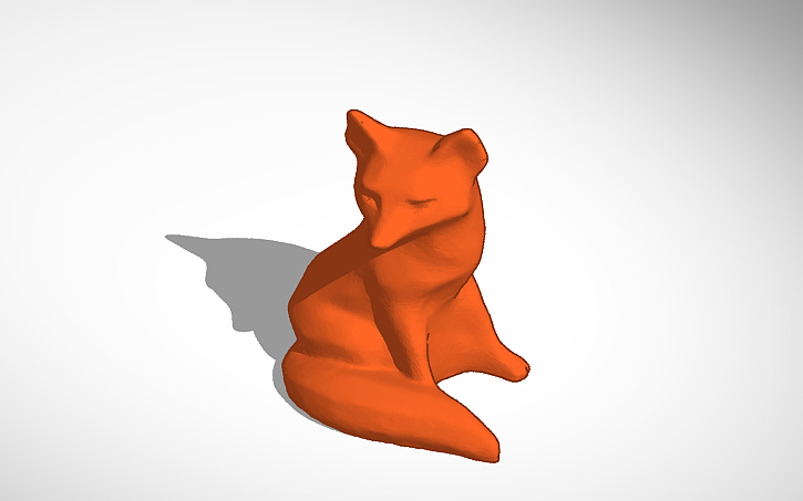 3D design Fox - Tinkercad