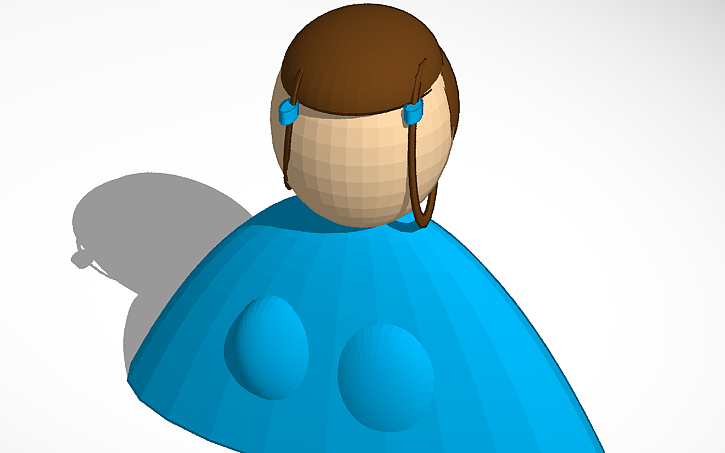3D design Upper body Katara from Avatar the last air bender - Tinkercad