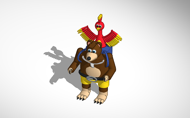 3D design Banjo and Kazooie Eddie - Tinkercad