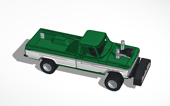 3D design 1978 Ford F-250 Pro-Stock 4x4 Gas Pulling Truck "Snake Bite ...