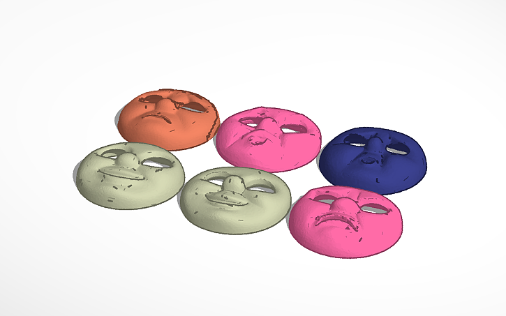 3D design thomas face replica - Tinkercad