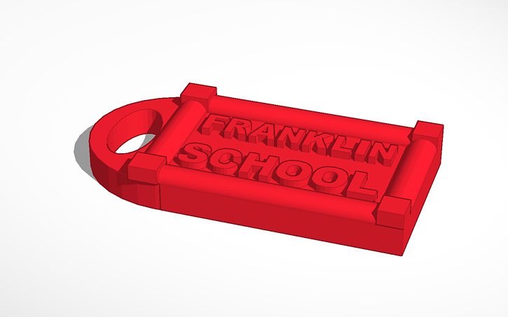 3D design key chain - Tinkercad