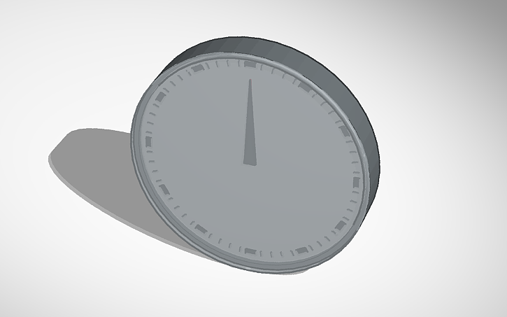 3D design Accurate Clock - Tinkercad