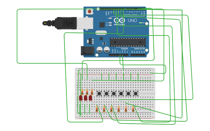 Circuit design prueba #2 tinkercad - Tinkercad