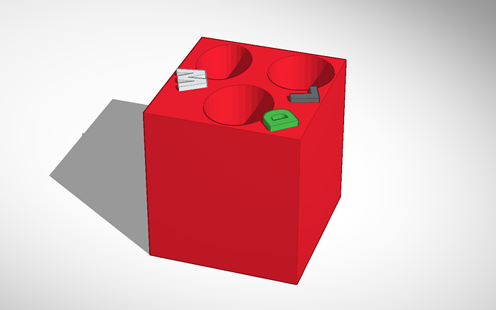 3D design Laundry Sorting Basket - Tinkercad
