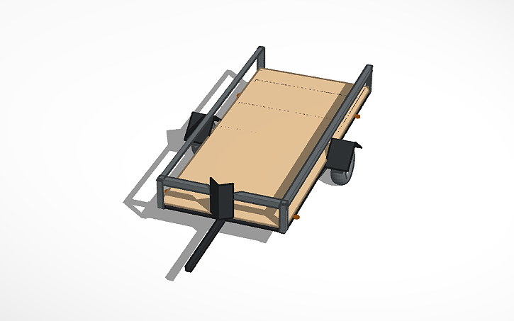 3D design Motorcycle trailer - Tinkercad