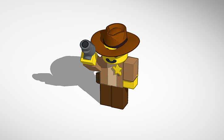 3D design Roblox cowboy 1 - Tinkercad