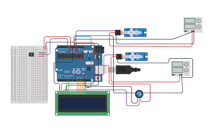 Circuit design Desafio 3 Arduino 4 - Tinkercad