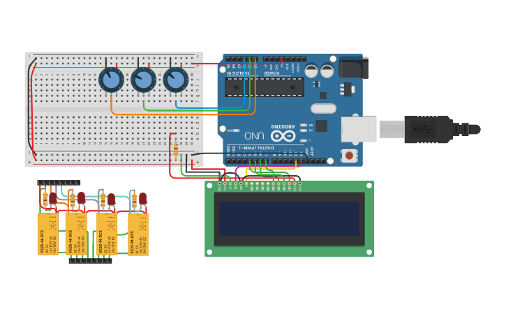 Circuit design Ejemplo 7: dtostrf() - Tinkercad