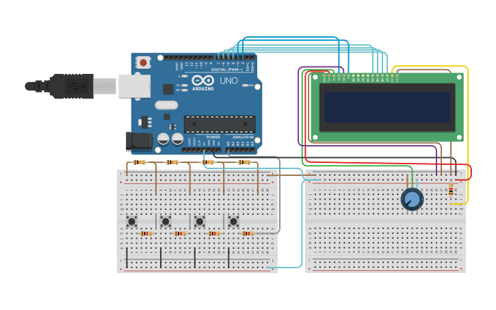 Circuit design Nazrin final project Snake game - Tinkercad