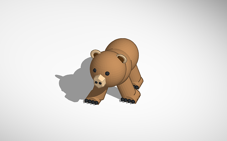 3D design bear - Tinkercad