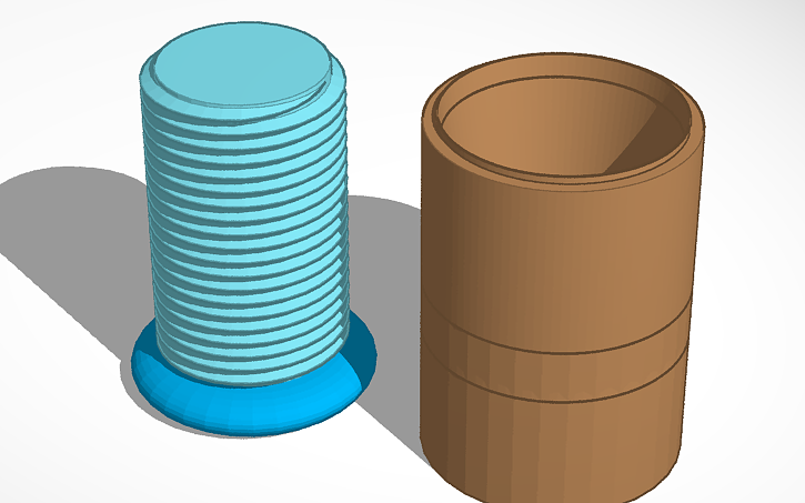 3D design table leg - Tinkercad