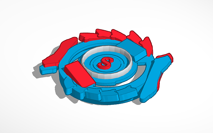 3D design Custom beyblade layer - Tinkercad
