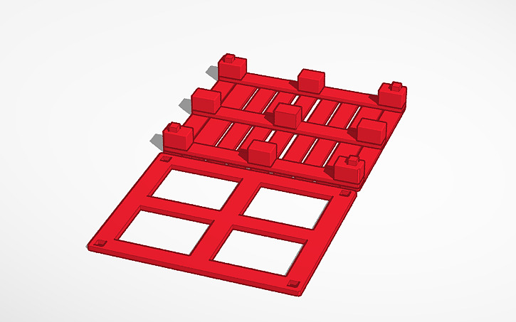 3D design wood pallets - Tinkercad