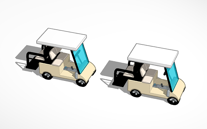 3D design year 8 term 2 golf cart - Tinkercad