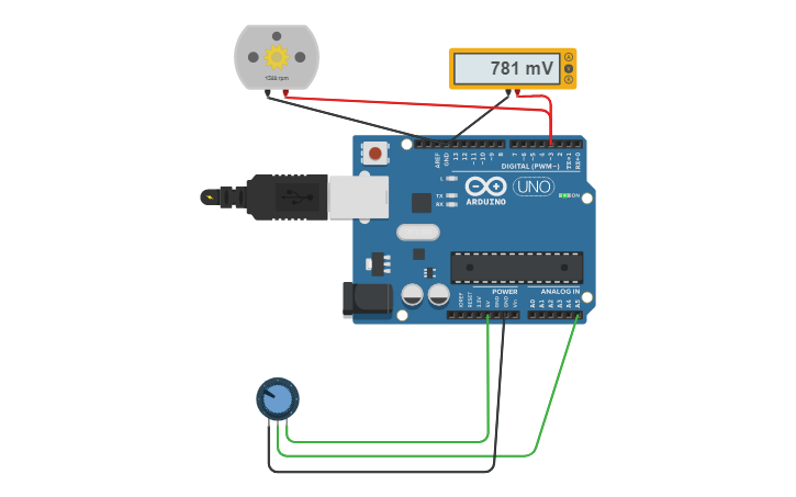 Circuit Design Dc Motor Speed Controller Tinkercad