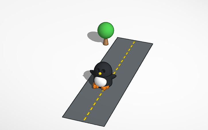 3D design Movable Peter Penguin - Tinkercad