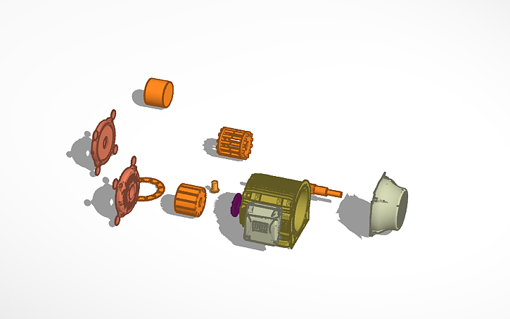 3D design ELECTRIC MOTOR MODEL - Tinkercad
