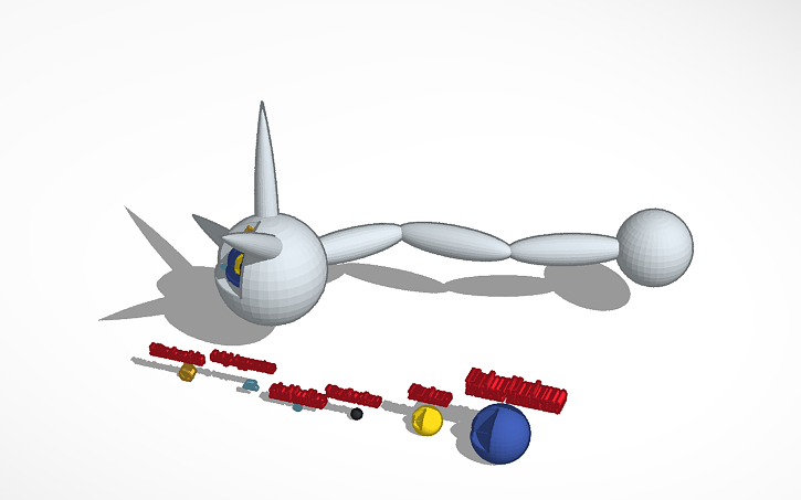 3D design Neuron Cell Model - Tinkercad
