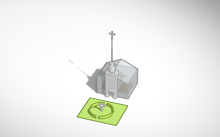 3D design The Abbey's Church - Tinkercad