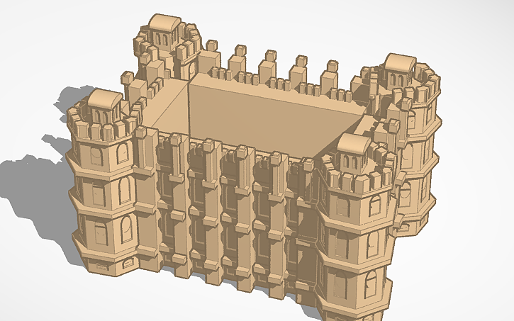 3D design castle - Tinkercad