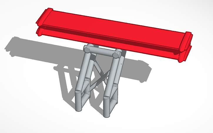 3D design Spoiler - Tinkercad