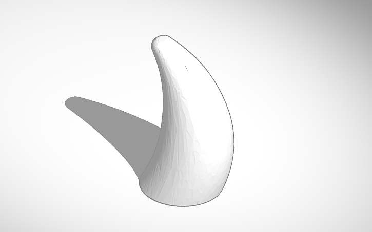 3D design bisonbots robot horn - Tinkercad