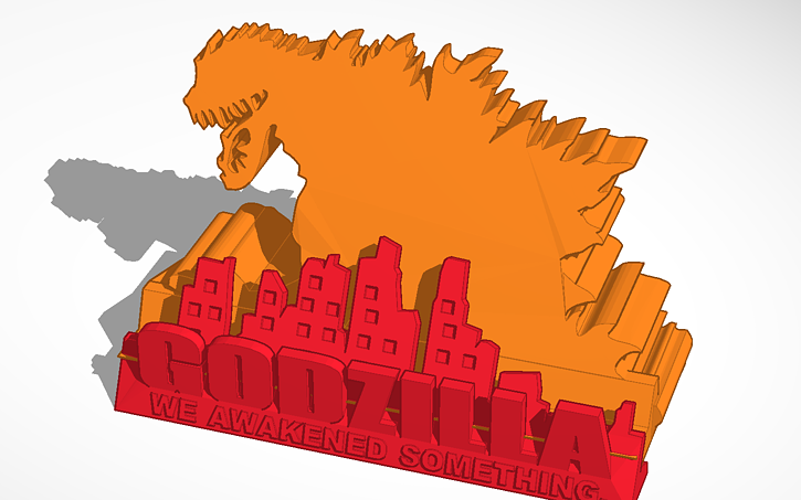 3D design godzilla thing - Tinkercad