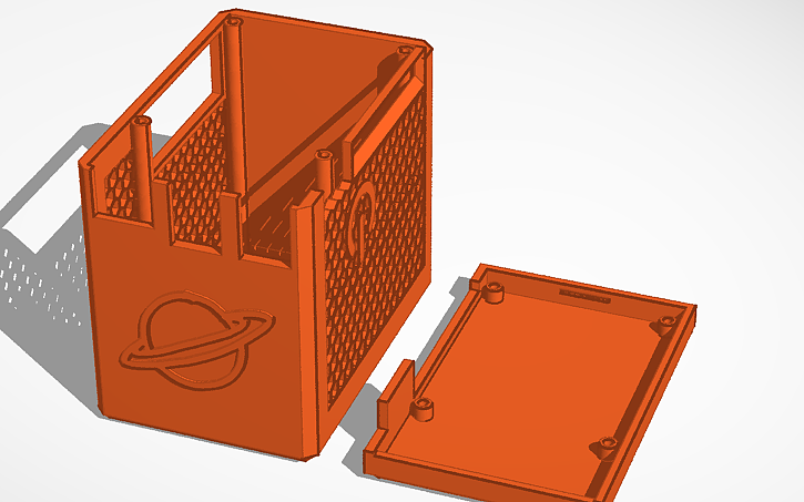 3D design rasberry pi 4 case - Tinkercad