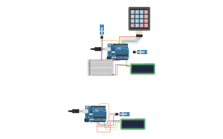 Circuit Design Copy Of Copy Of Using Keypad 4x4 With Arduino Tinkercad 3300